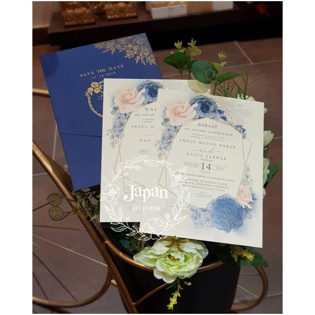 Elegant Blush Invitation Card - Japan Art Press