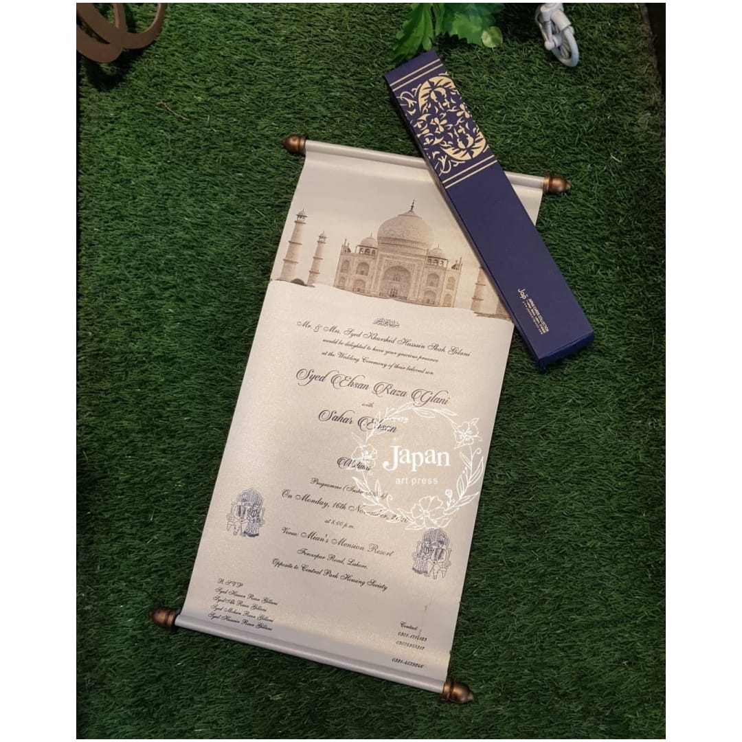 Buy Scroll Invitation Cards | Japan Art Press